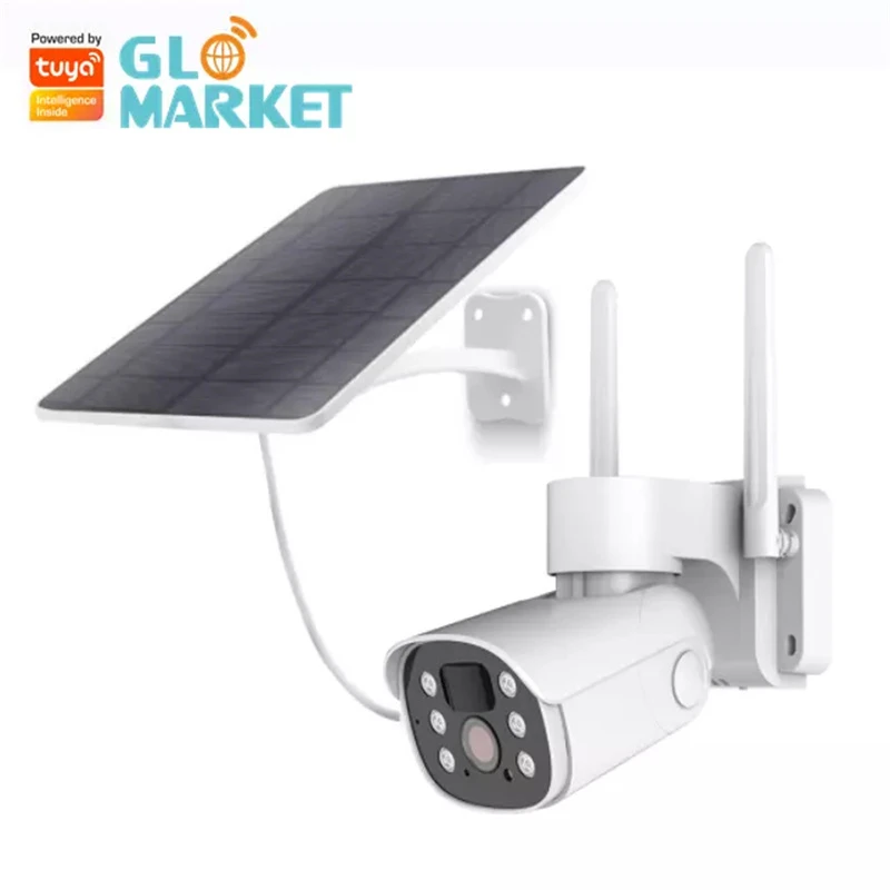 Glomarket Tuya Smart Wifi Solar Camera Outdoor Surveillance PTZ With ...