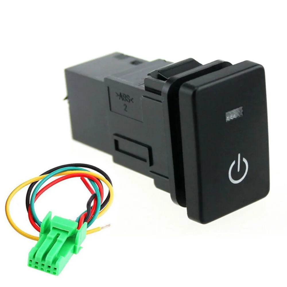 12V-Blue-LED-Power-Light-Push-Button-Switch-Laser-For-Toyota-For-Camry ...