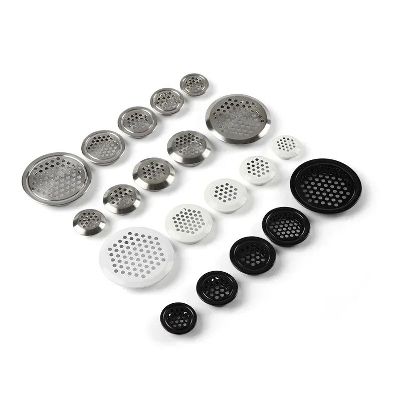20PCS/Lot Stainless Steel Air Vent Grille Cover Black White Wardrobe ...