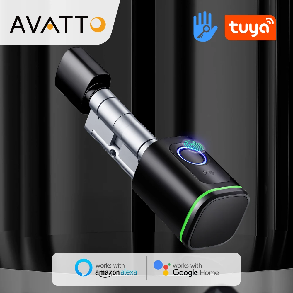 Avatto Tuya Wifi Ble Smart Electronic Door Lock,fingerprint/app/keys/ic ...