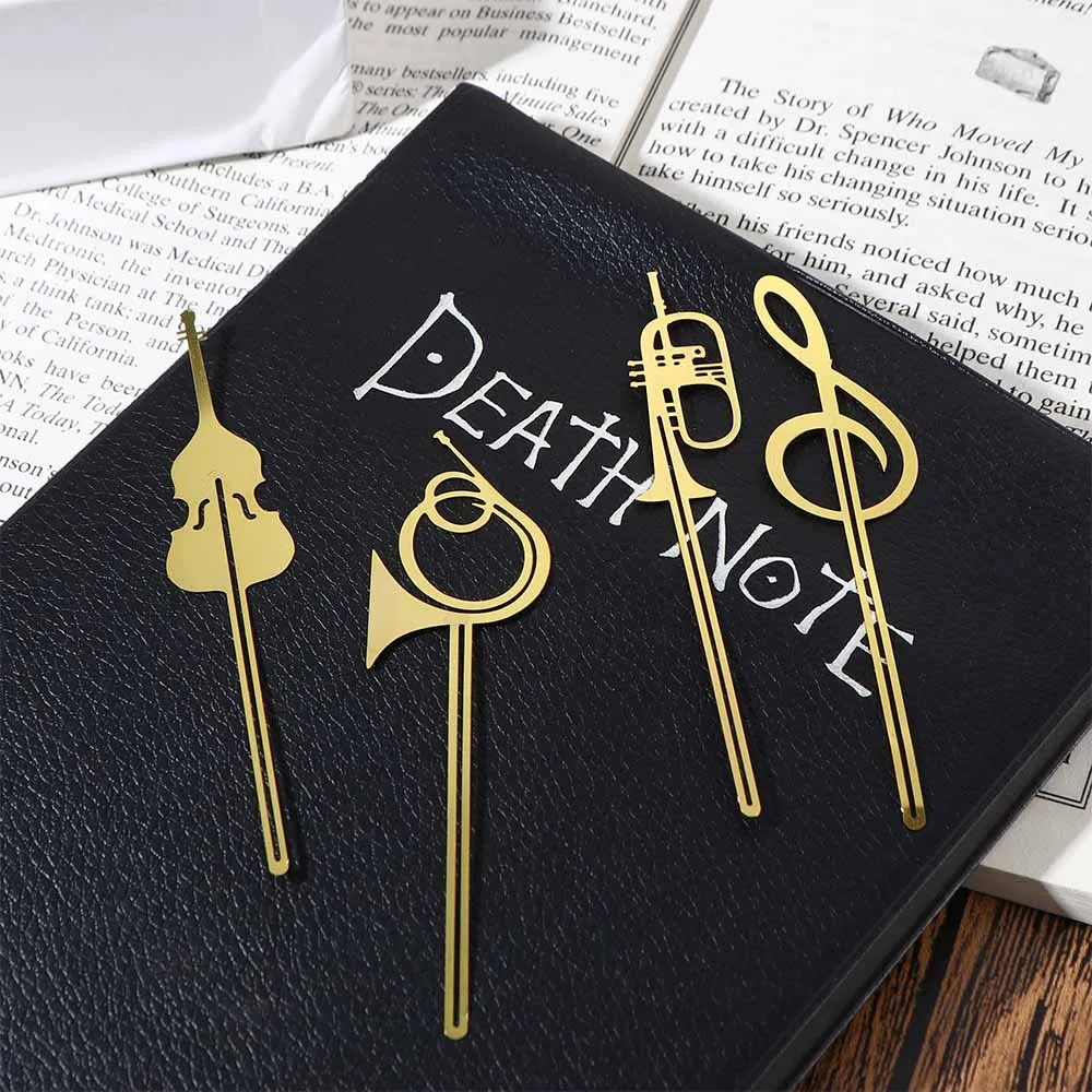 1Pc-Musical-Instruments-Bookmark-Metal-Violin-Book-Markers-Kawaii-Gold ...
