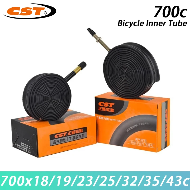 CST 700c Bicycle Inner Tube 700x18/19/23/25/32/35/43c FV/SV Presta ...