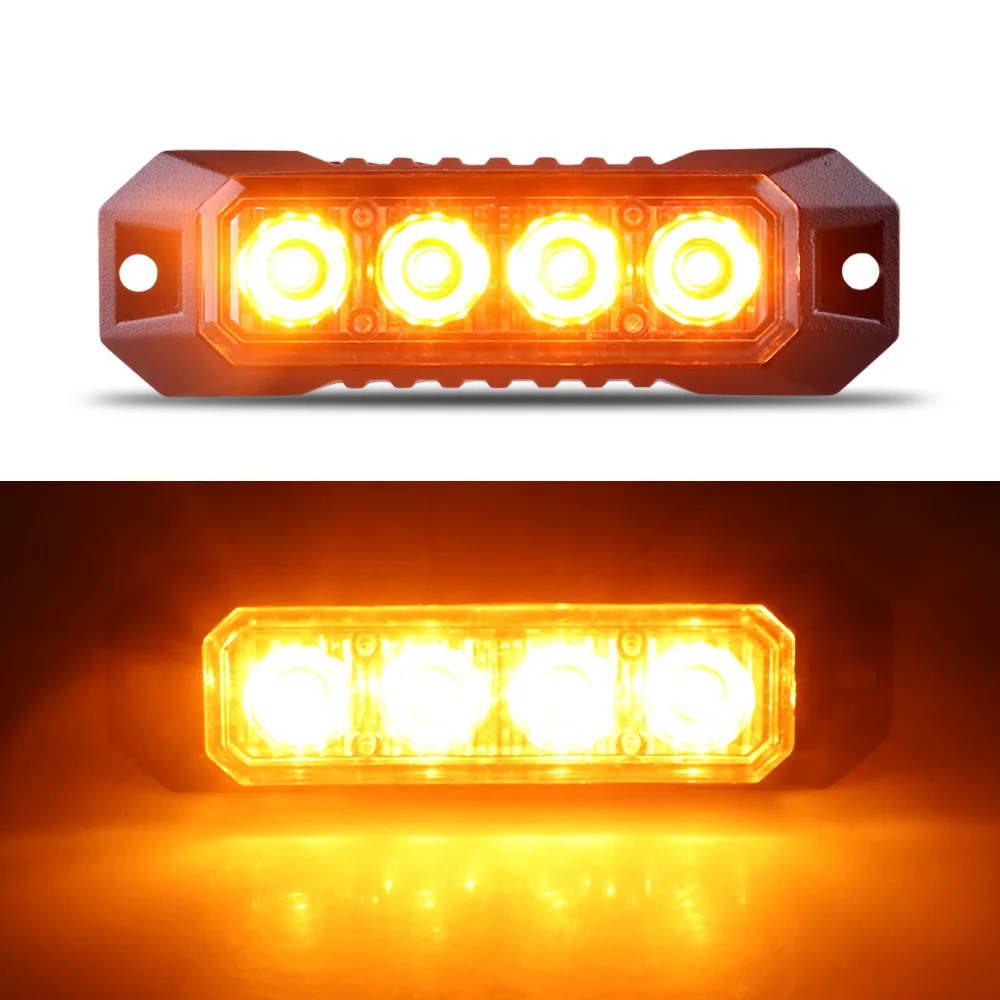 1PCS-Red-LED-Car-Strobe-Emergency-Grid-Light-For-Truck-Universal ...