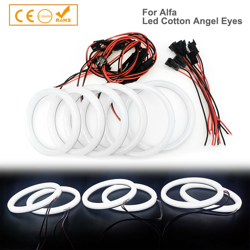 For-Alfa-Romeo-159-2005-2011-SMD-12V-LED-Cotton-Angel-Eyes-kit-Halo ...