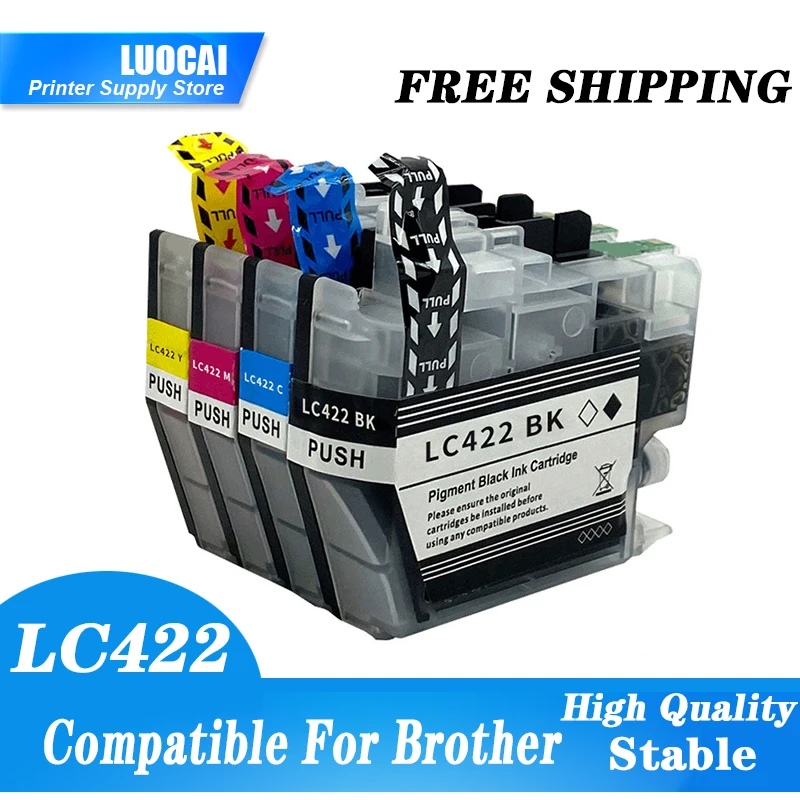 NEW-High-4Color-LC422XL-LC422-Compatible-Ink-Cartridge-For-Brother-MFC-J5340DW-MFC-J5345DW-MFC ...