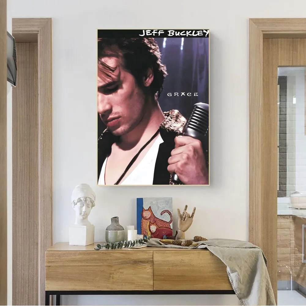 Póster Jeff Buckley Singer lindejuan sin marco Papel Kraft arte de ...