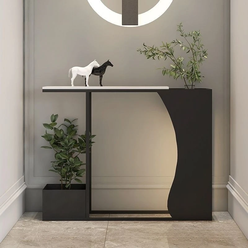 Modern Entrance Console Tables Wrought Iron Light Luxury Extremely ...