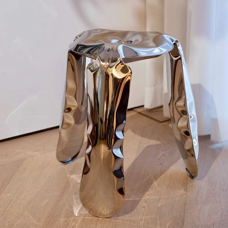 Stainless Steel Balloon Stool Porch Shoe Changing Stool Living Room ...