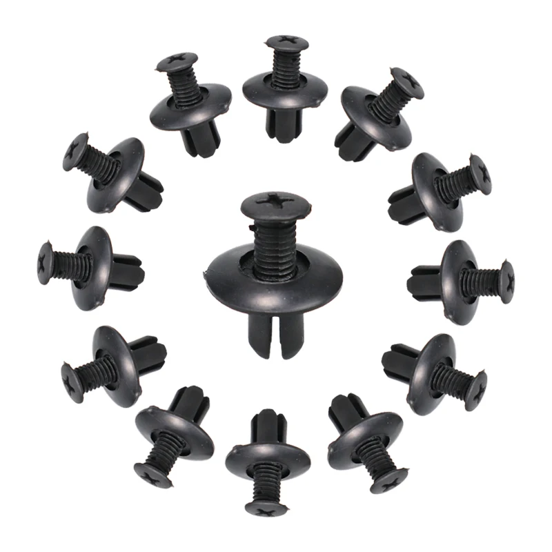 20-50pcs-Universal-Car-Bumper-Fender-8mm-Hole-Plastic-Rivets-Fasteners ...