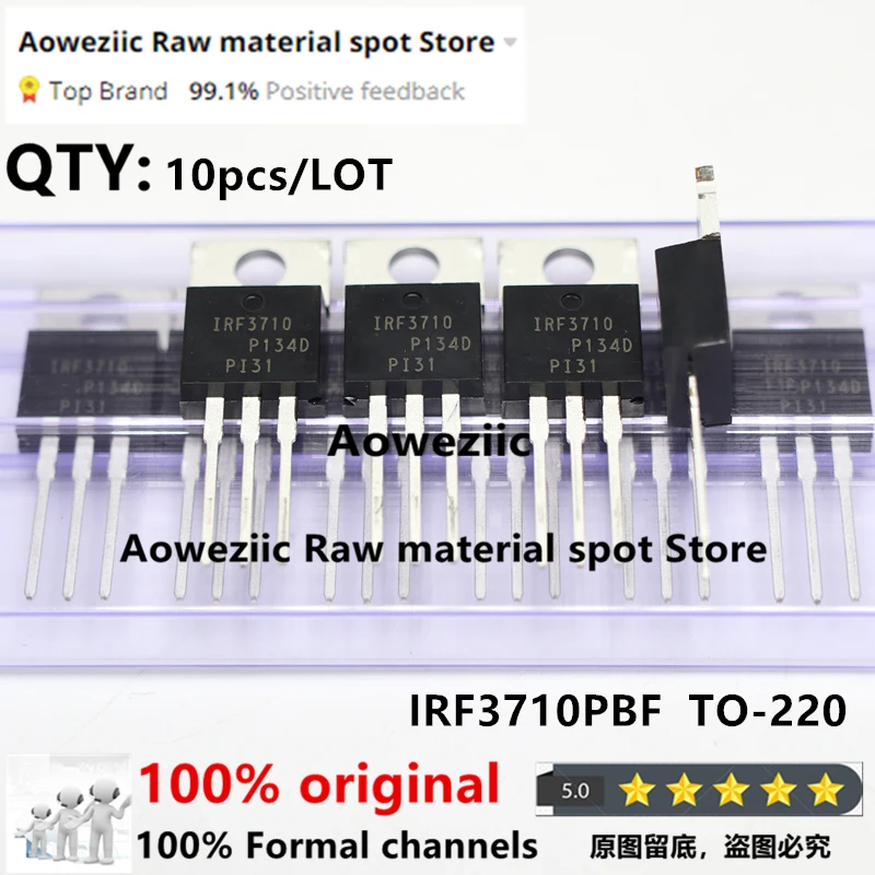Aoweziic 2019+ 100% New Imported Original Irf3710pbf Irf3710 To-220 Fet ...