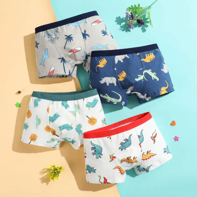 4pcs-Lot-Boys-Boxer-Briefs-Kids-Cotton-Underwear-Baby-Boy-Underpants ...