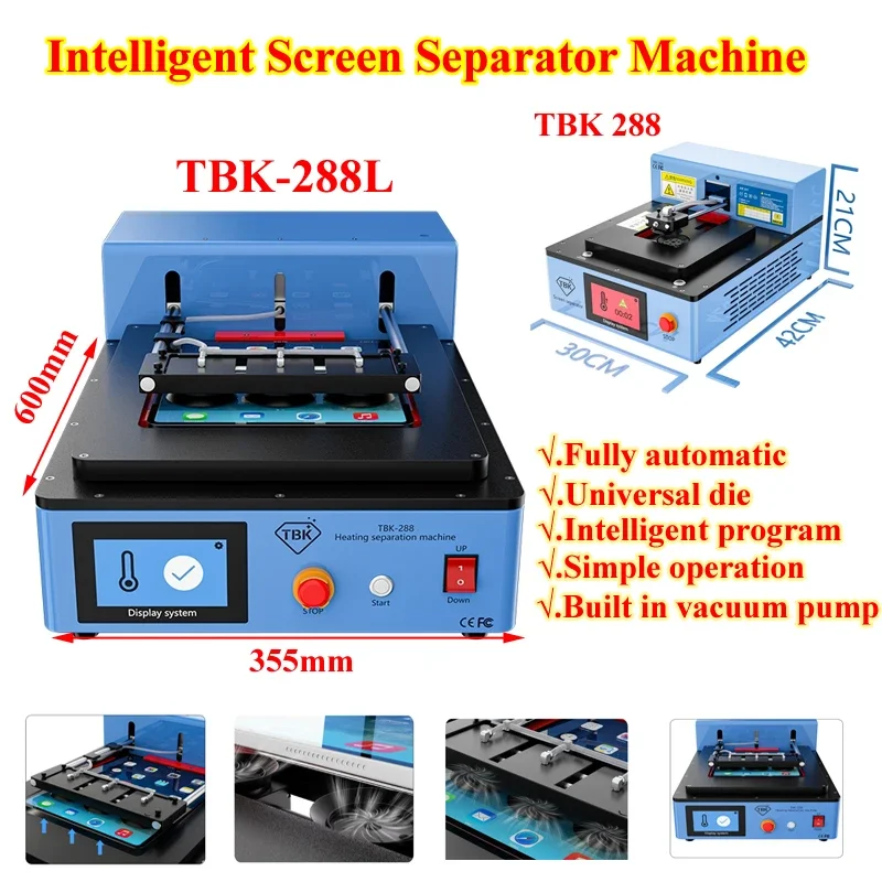 TBK288L-288-Automatic-Intelligent-Control-LCD-Screen-Separator-Machine ...
