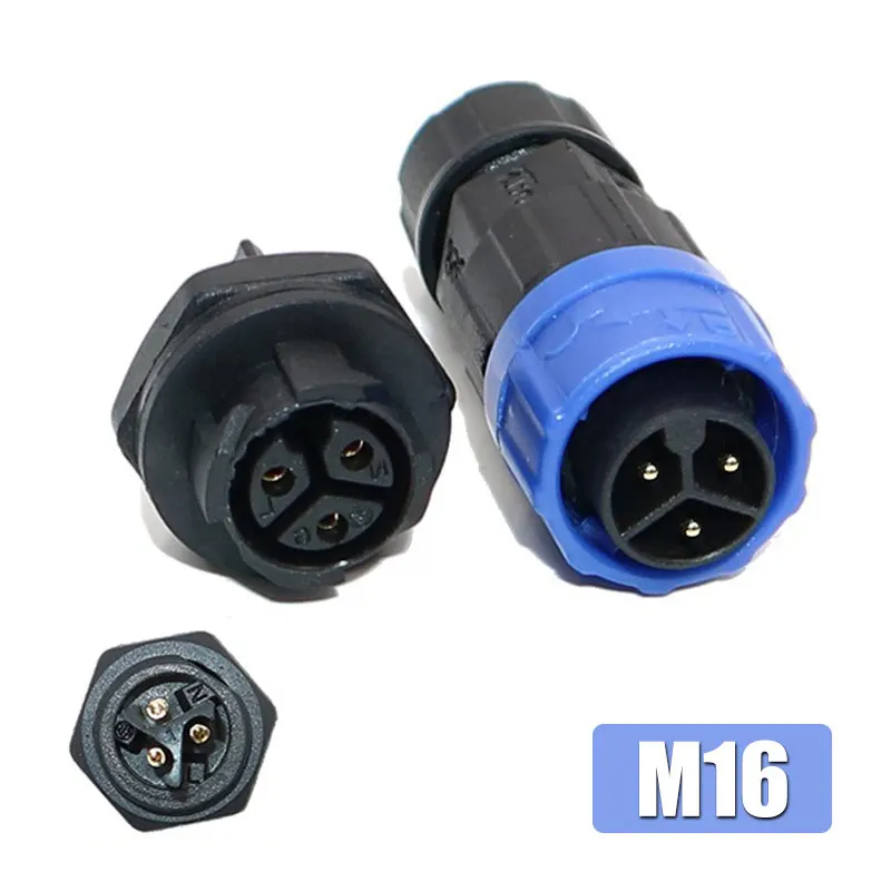 M16-Self-locking-Waterproof-Joint-Plugs-IP68-Copper-Gold-plated-2-3-4 ...