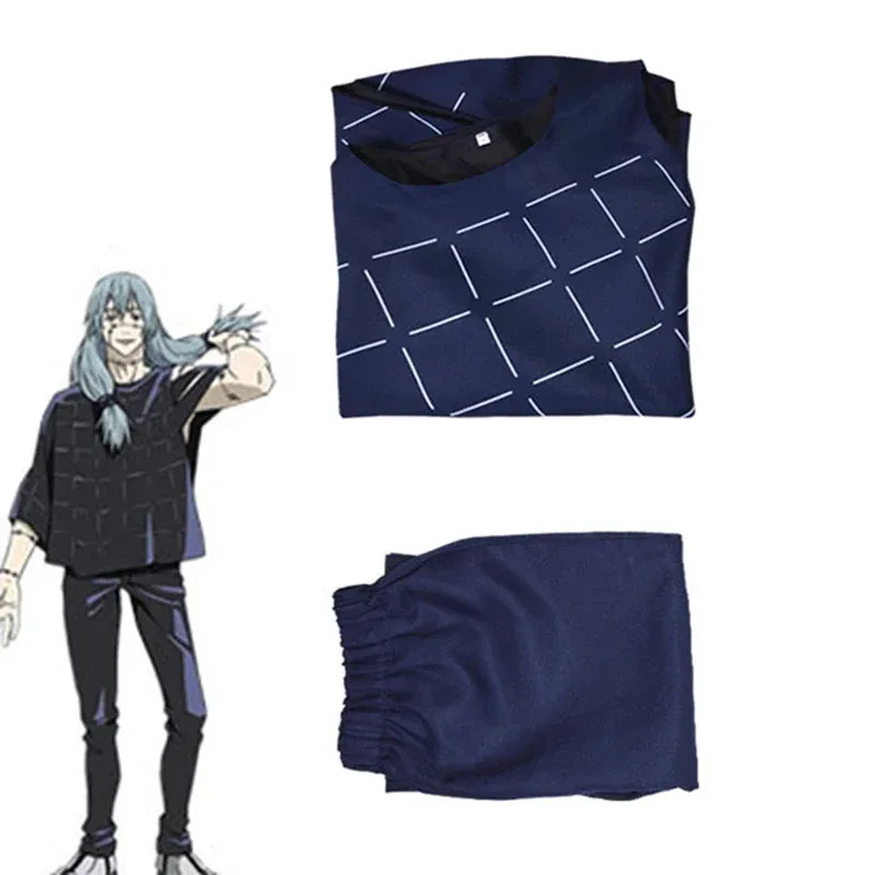 JYY5 Jujutsu Kaisen Mahito Cosplay Costumes Anime Wig Top Pants Suit ...