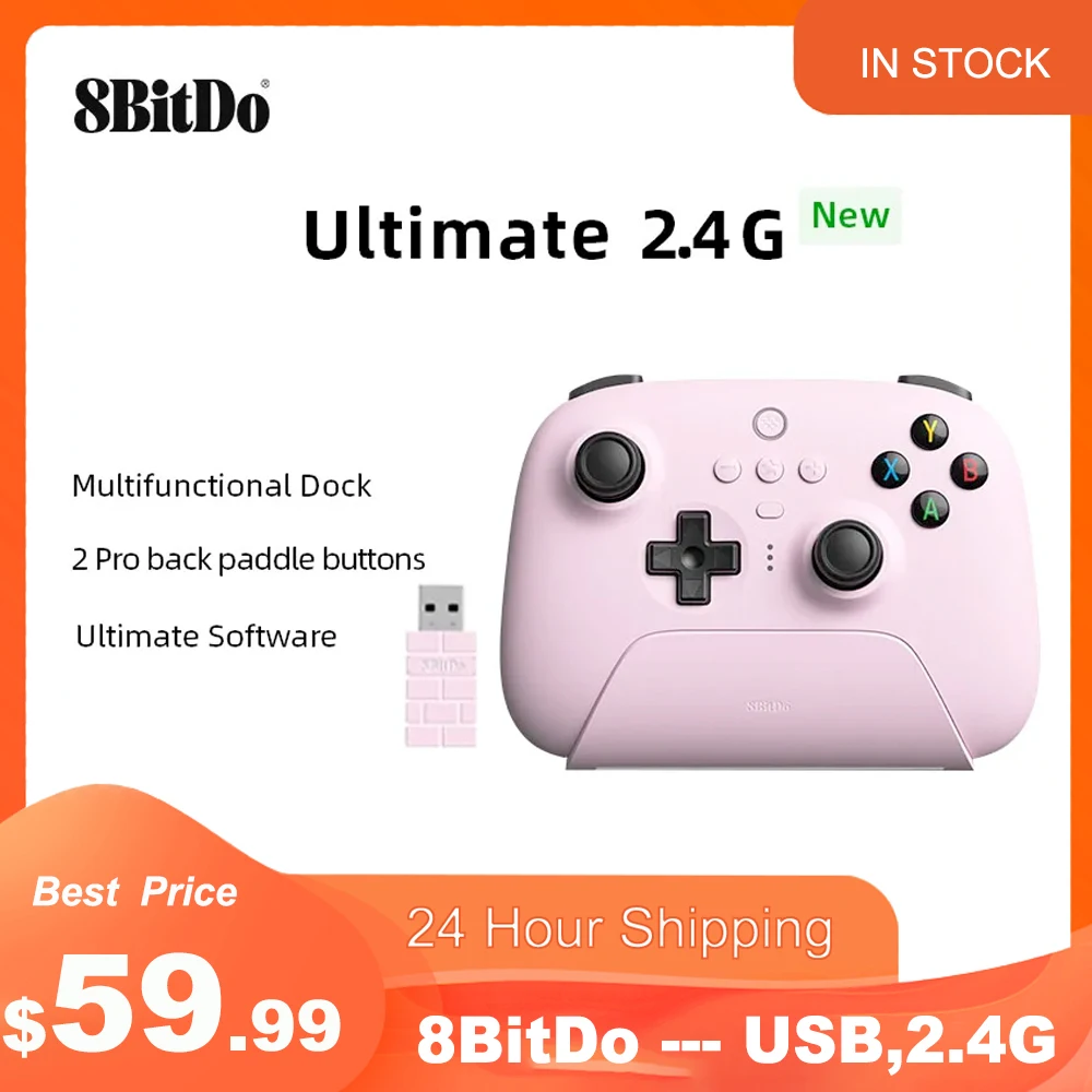 8BitDo-Ultimate-Wireless-2-4G-Gaming-Controller-with-Charging-Dock-for ...