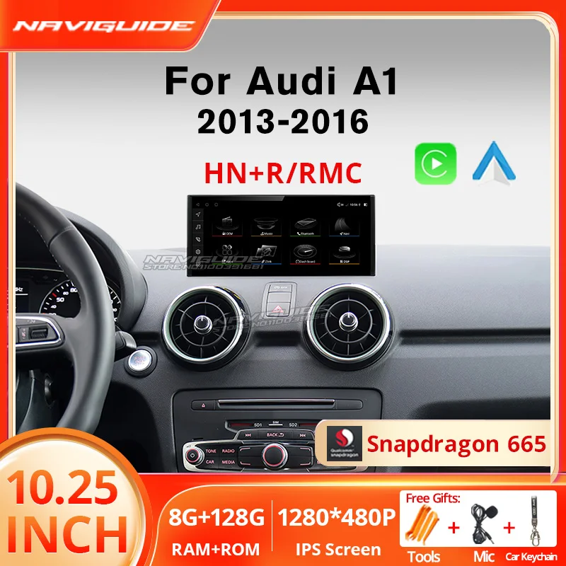 NAVIGUIDE-10-25-Inch-Carplay-Screen-Car-Radio-For-Audi-A1-2013-2018-HN ...