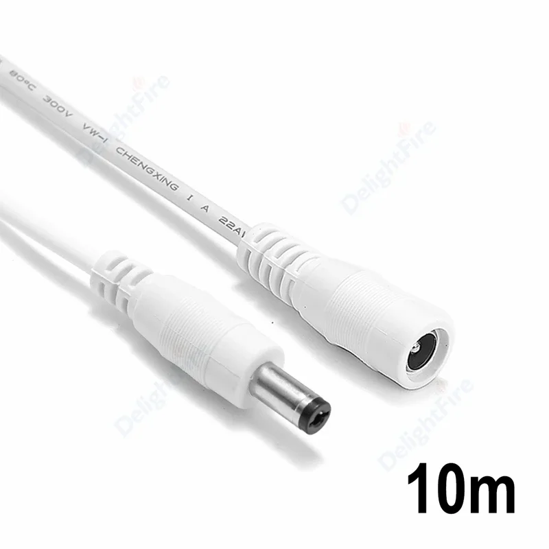Cable Extension White 5ft - 5.5mm X 2.1mm Male To Female Barrel ...