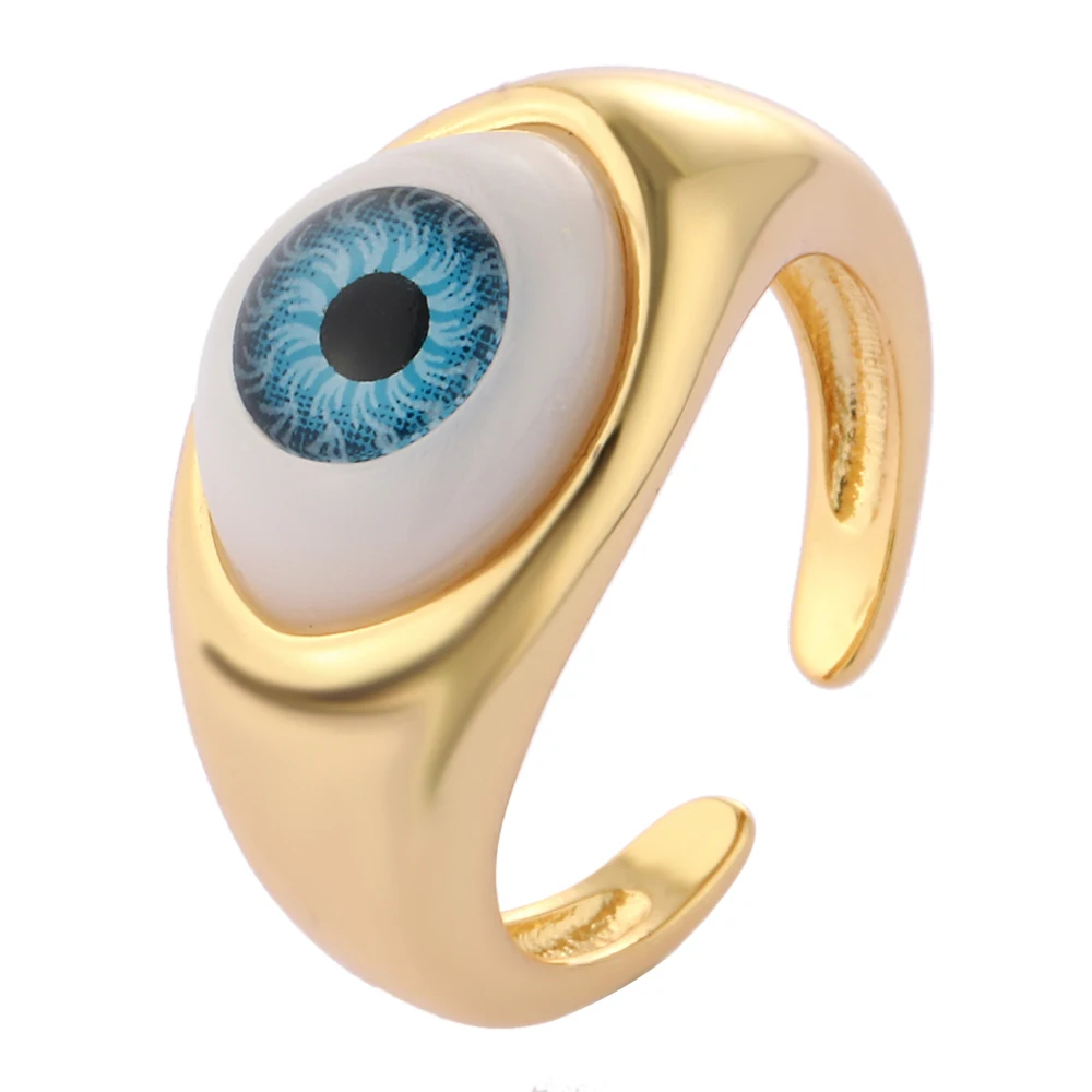 Turkish-Evil-Blue-Eye-Rings-for-Women-Boho-Greek-Eye-Gothic-Fashion ...