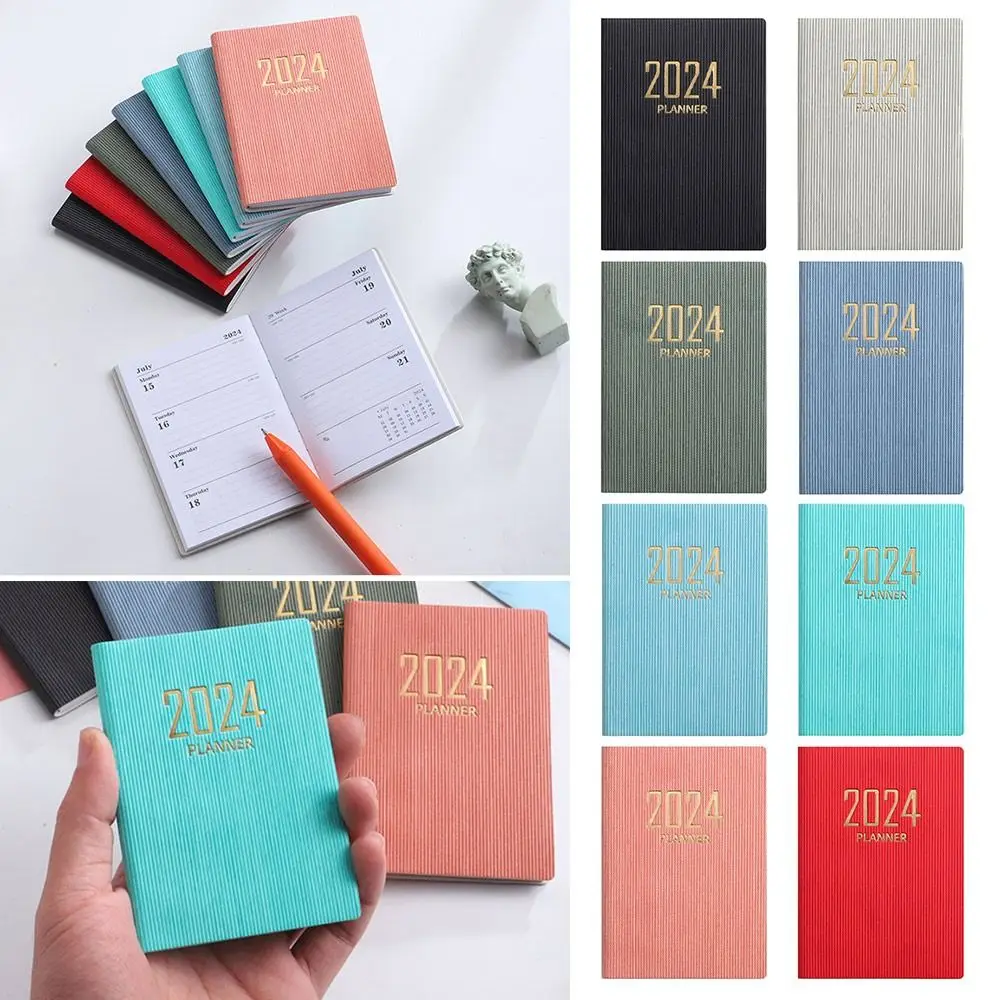 2024 A7 Mini Portable Agenda Book Diary Weekly Planner Notebooks To Do ...