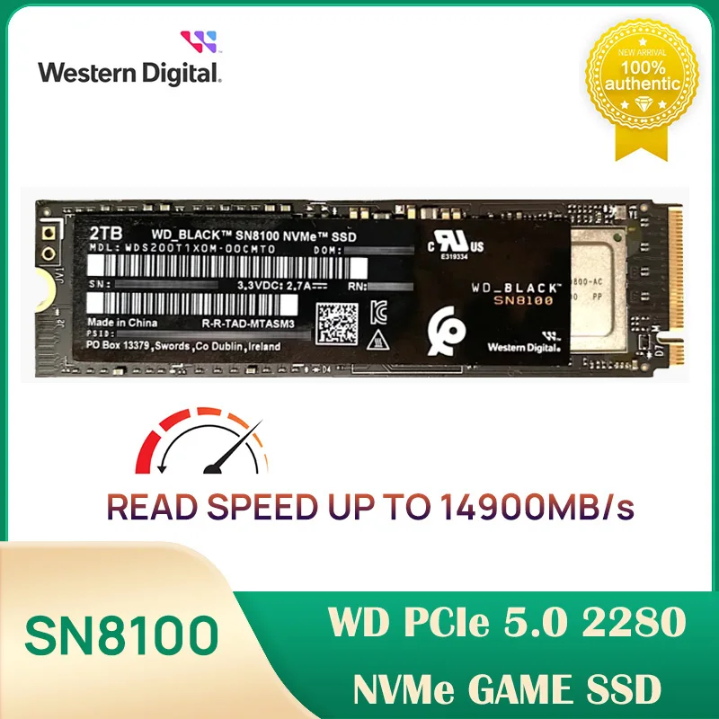 Western Digital WD_BLACK SN8100 NVMe SSD Internal Solid State Drive M.2 ...