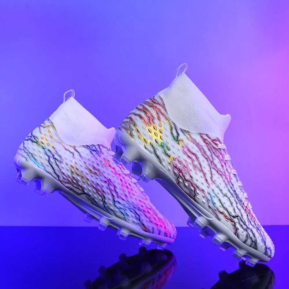 New-High-Ankle-Men-Football-Boots-FG-Training-Professional-Soccer-Shoes ...