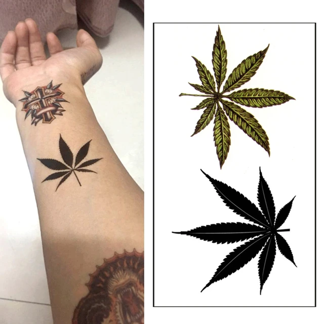 Weed Plant Tattoos For Guys