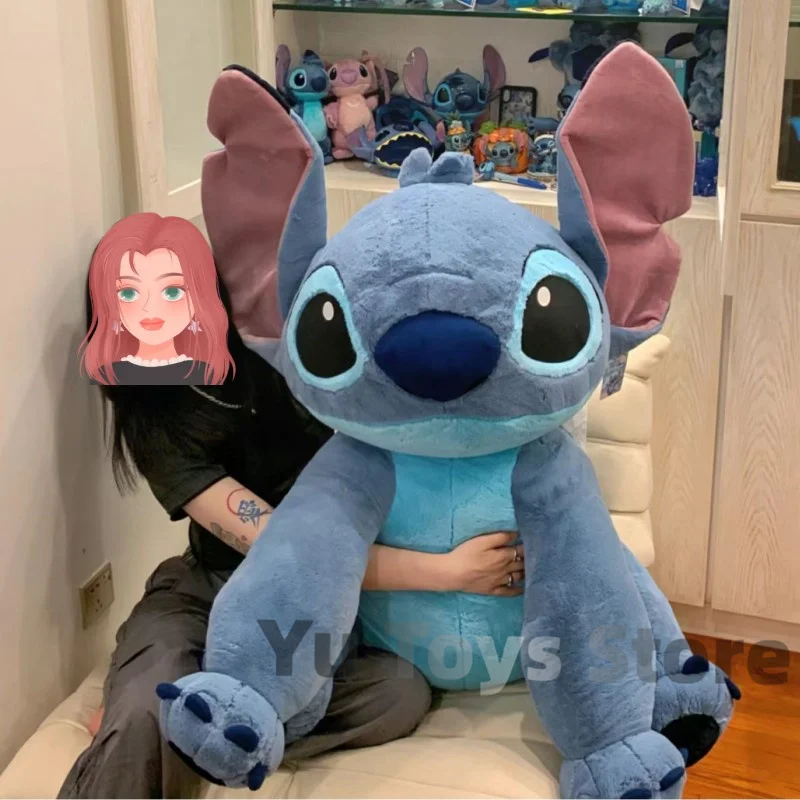 New-Giant-Size-Disney-Lilo-stitch-Plush-Stuffed-Cartoon-Animal-Couple-Doll-Sleeping-Pillow ...