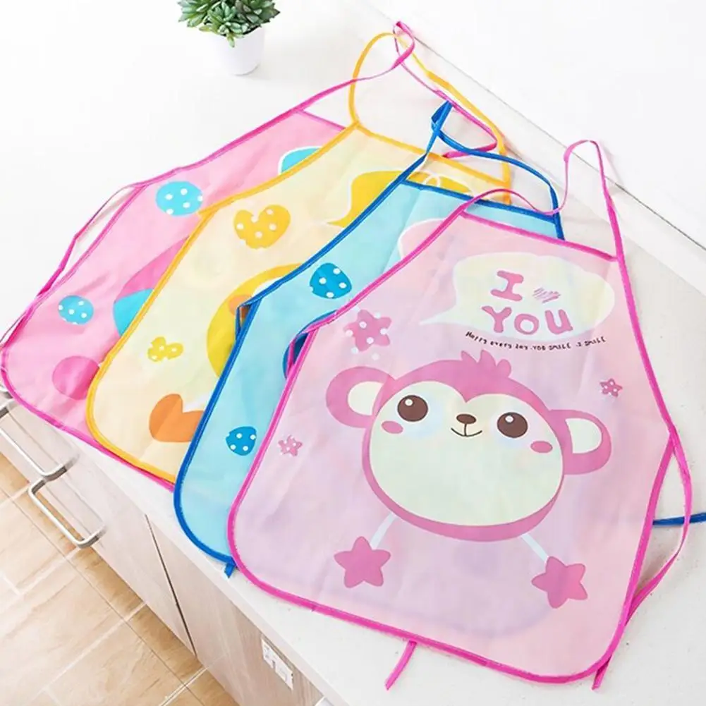 Waterproof Baby Kids Eating Painting Apron With Sleeves Set Child Kids ...