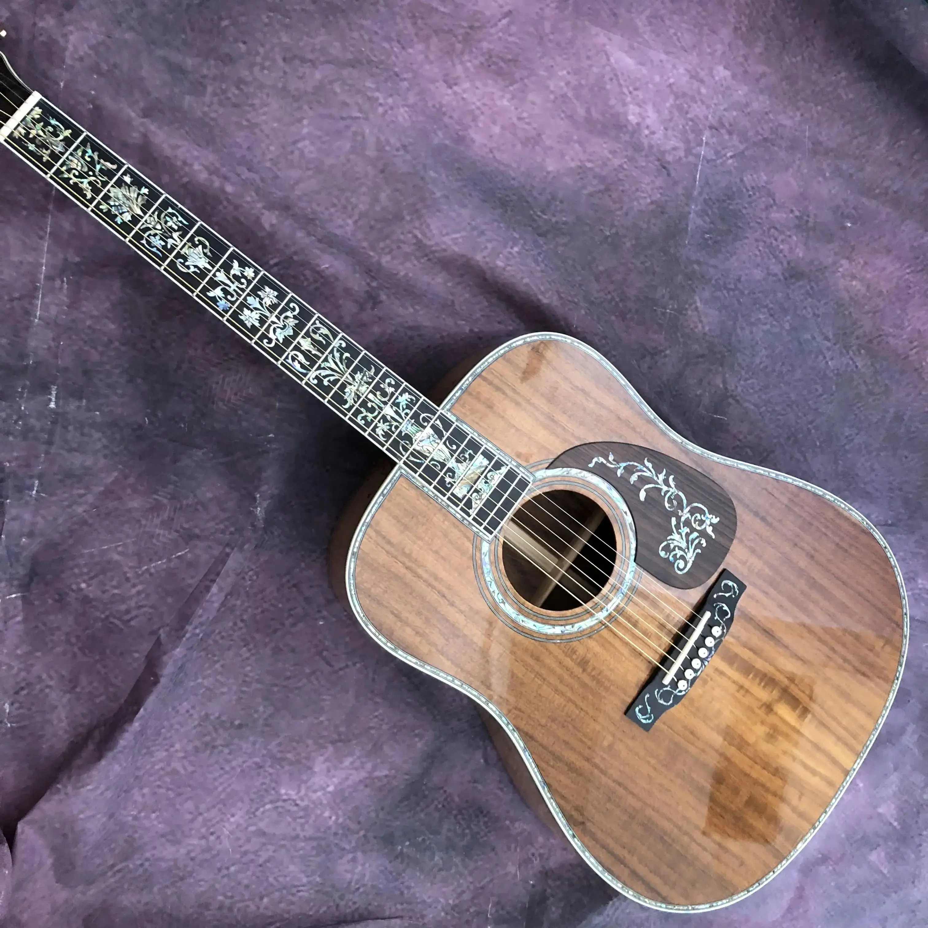 41-D-45-solid-Acacia-acoustic-guitar-with-abalone-background-acacia ...