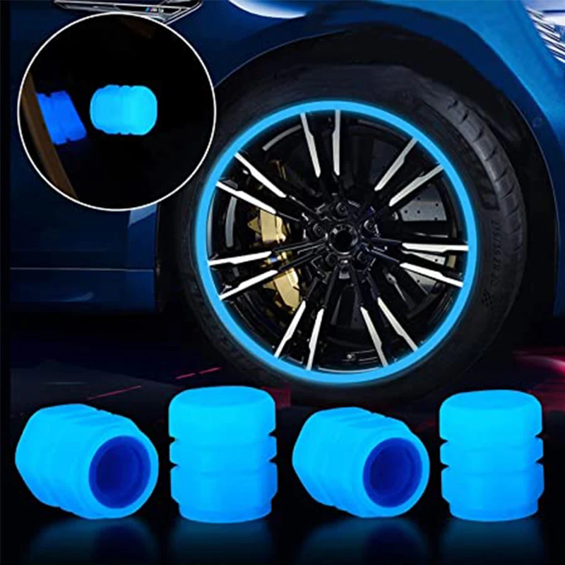 Night-Glow-Luminous-Wheels-Caps-Tire-Valve-Stem-Air-Caps-Cover ...