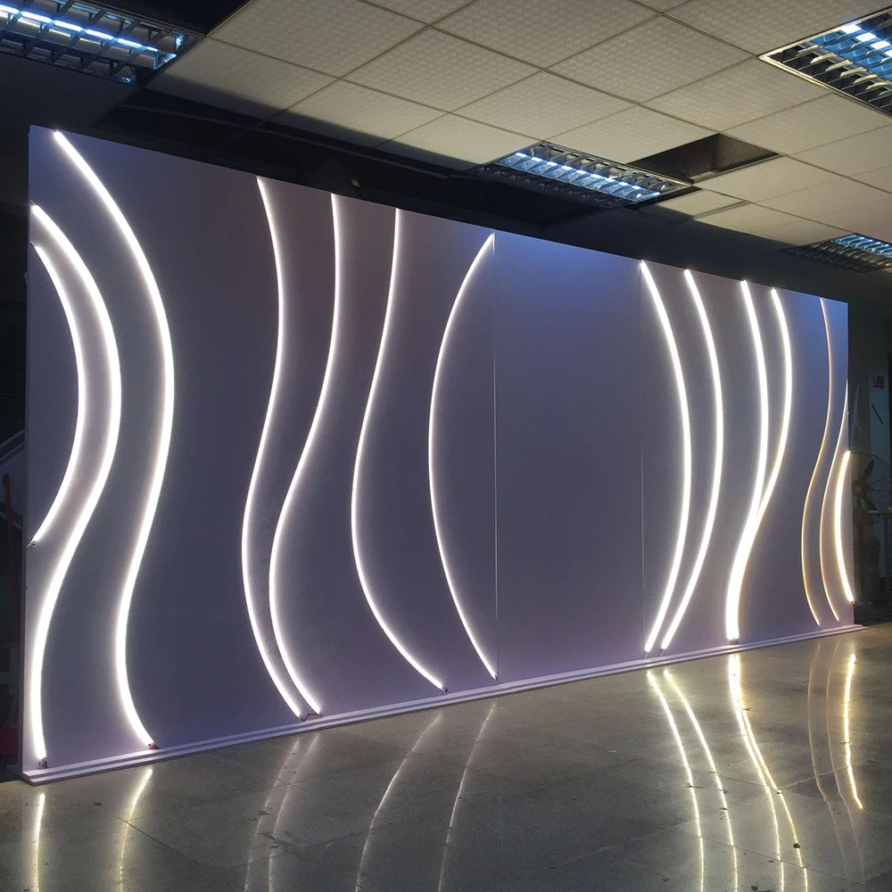 Luxury-Modern-Acrylic-Panel-Led-Backdrop-Display-Stage-Back-Drop-Wall ...