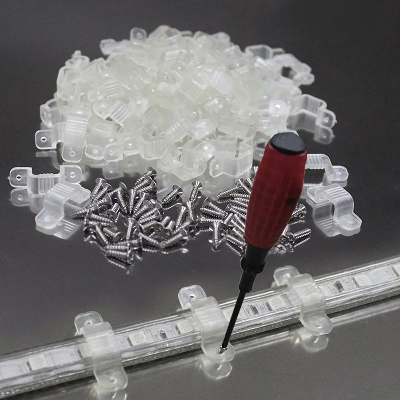 50pcs-Silicone-Mounting-Clips-LED-Strip-Light-Fastener-Clips-LED-Strip ...