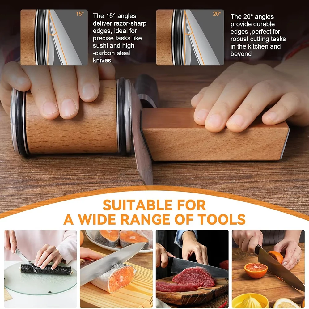Rolling Diamond Knife Sharpener – Bewitchin The Kitchen