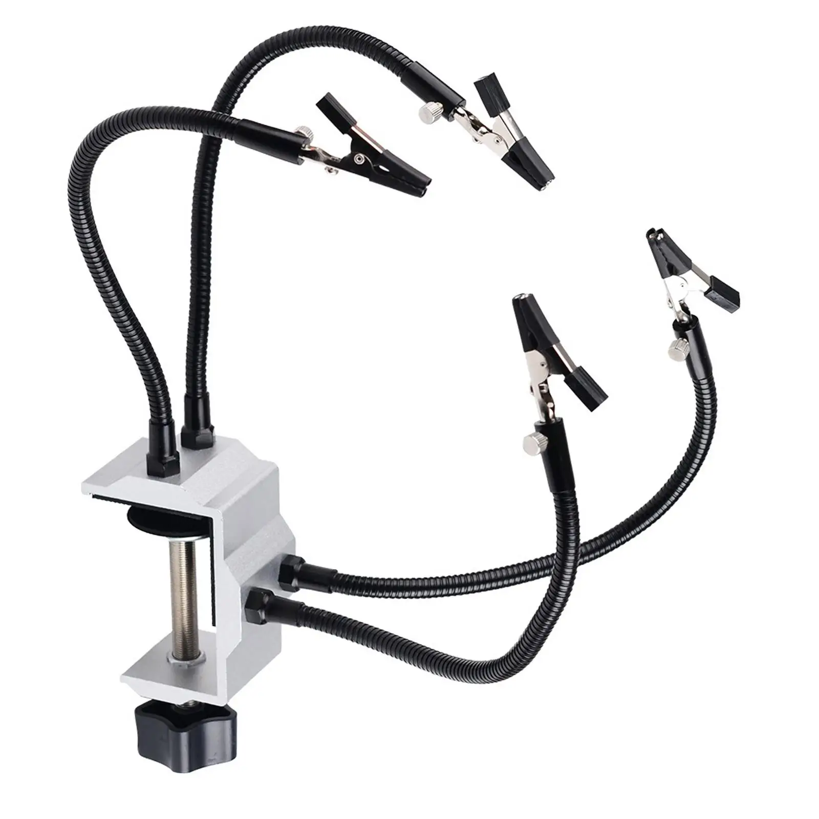 Soldering Third Hand 4 Flexible Universal Arms Tabletop Clamp Base ...