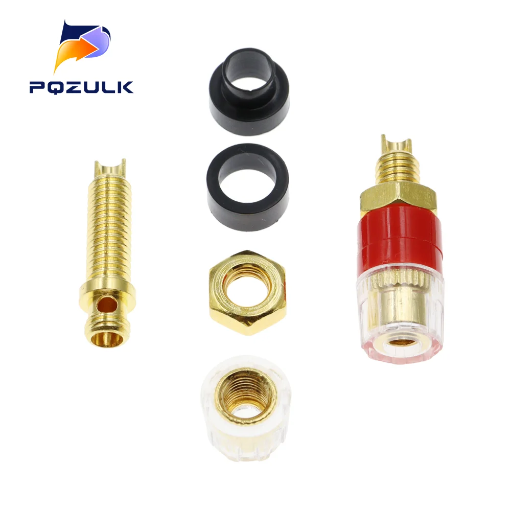 4PCS-Gold-Plated-Mini-Binding-Post-Connectors-For-4MM-Banana-Plug ...
