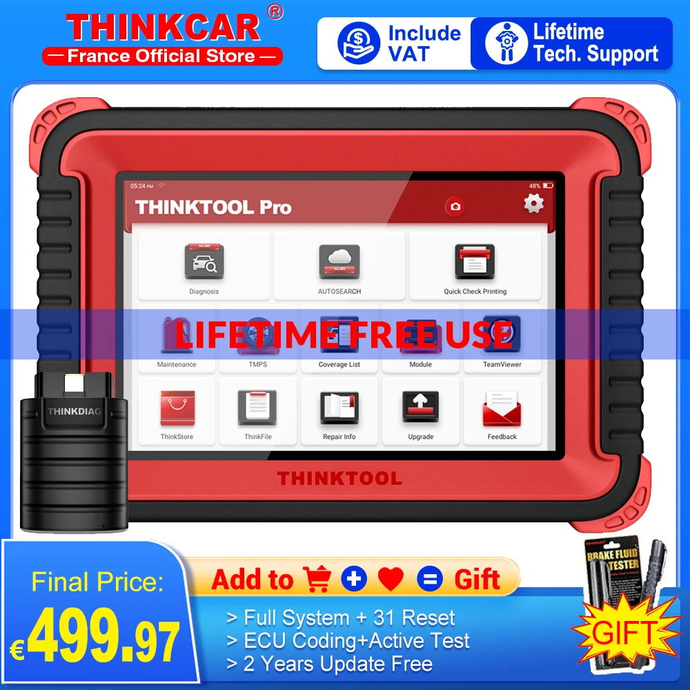 THINKCAR-THINKTOOL-Pro-ALL-System-Bluetooth-OBD2-Car-diagnosis-Tools ...