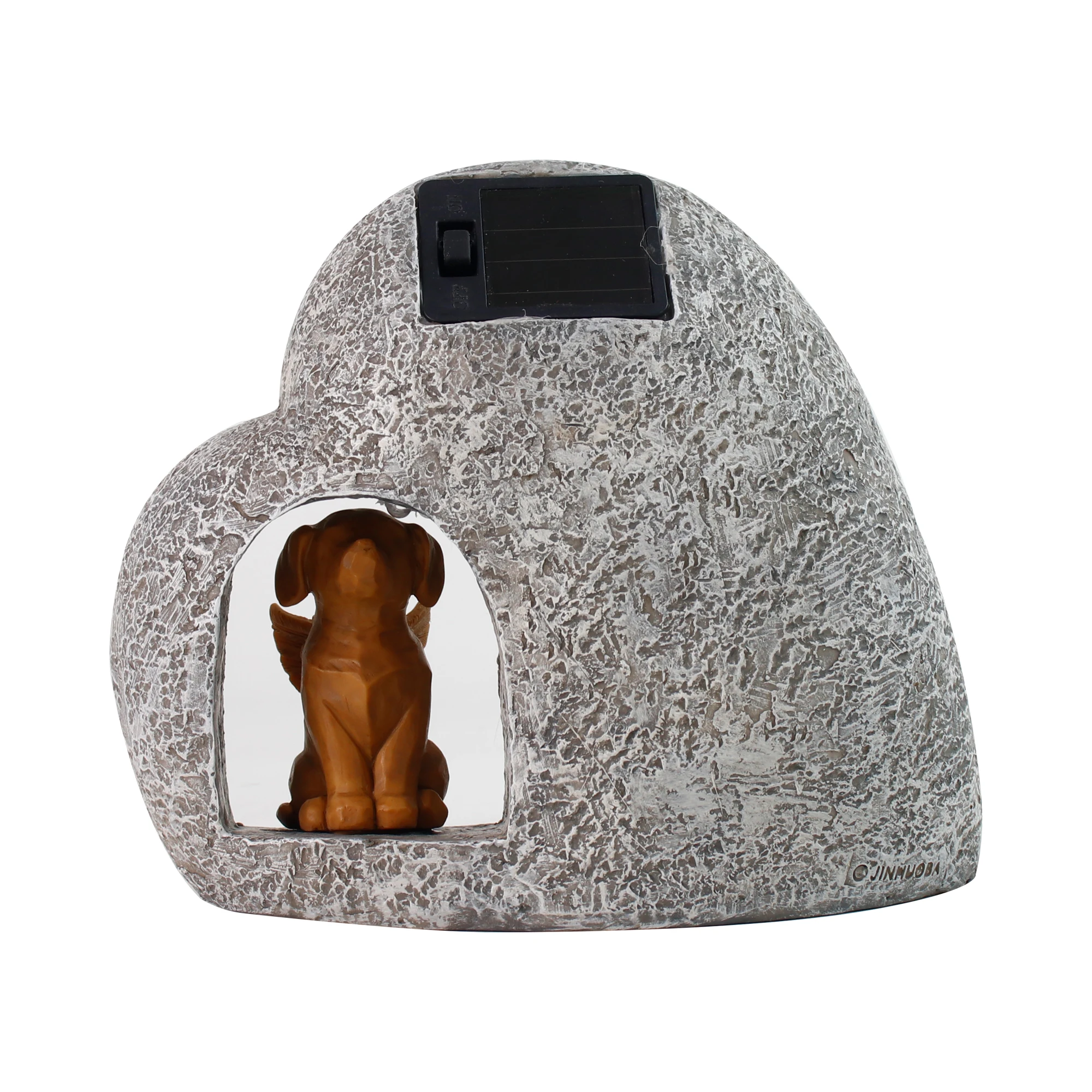 Personalized Solar-Powered Dog Memorial Stone | Gifts Flash