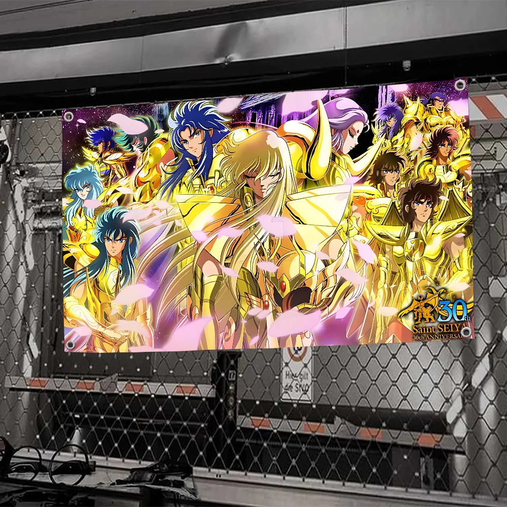 1pc-Classic-Japanese-Anime-Saint-Seiya-Flag-Flags-And-Banners-Four-Hole ...