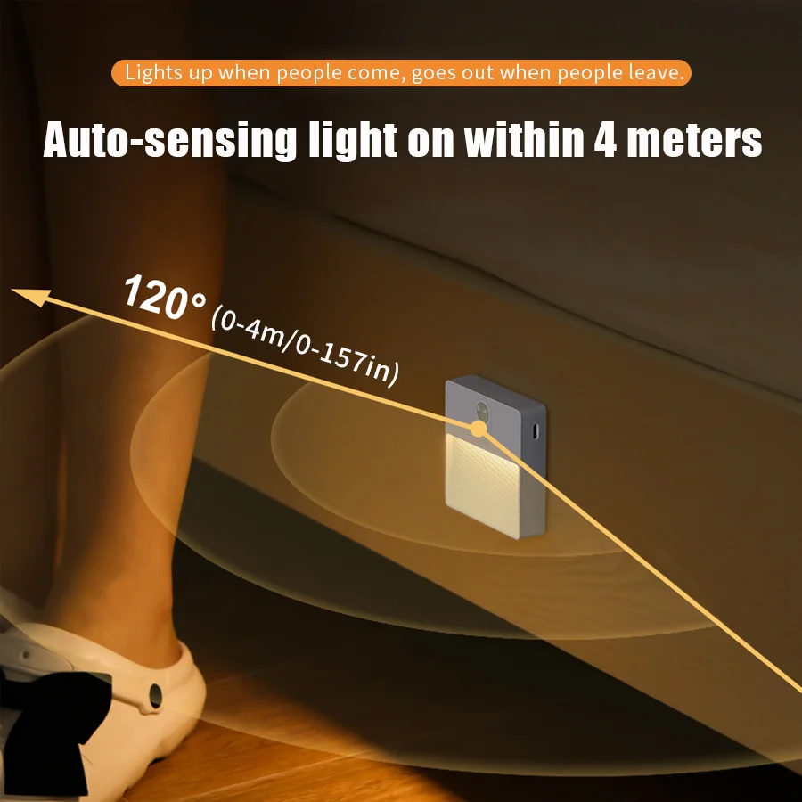 USB-Rechargeable-Bedroom-Lights-Smart-Motion-Sensor-LED-Colorful-Adjust ...