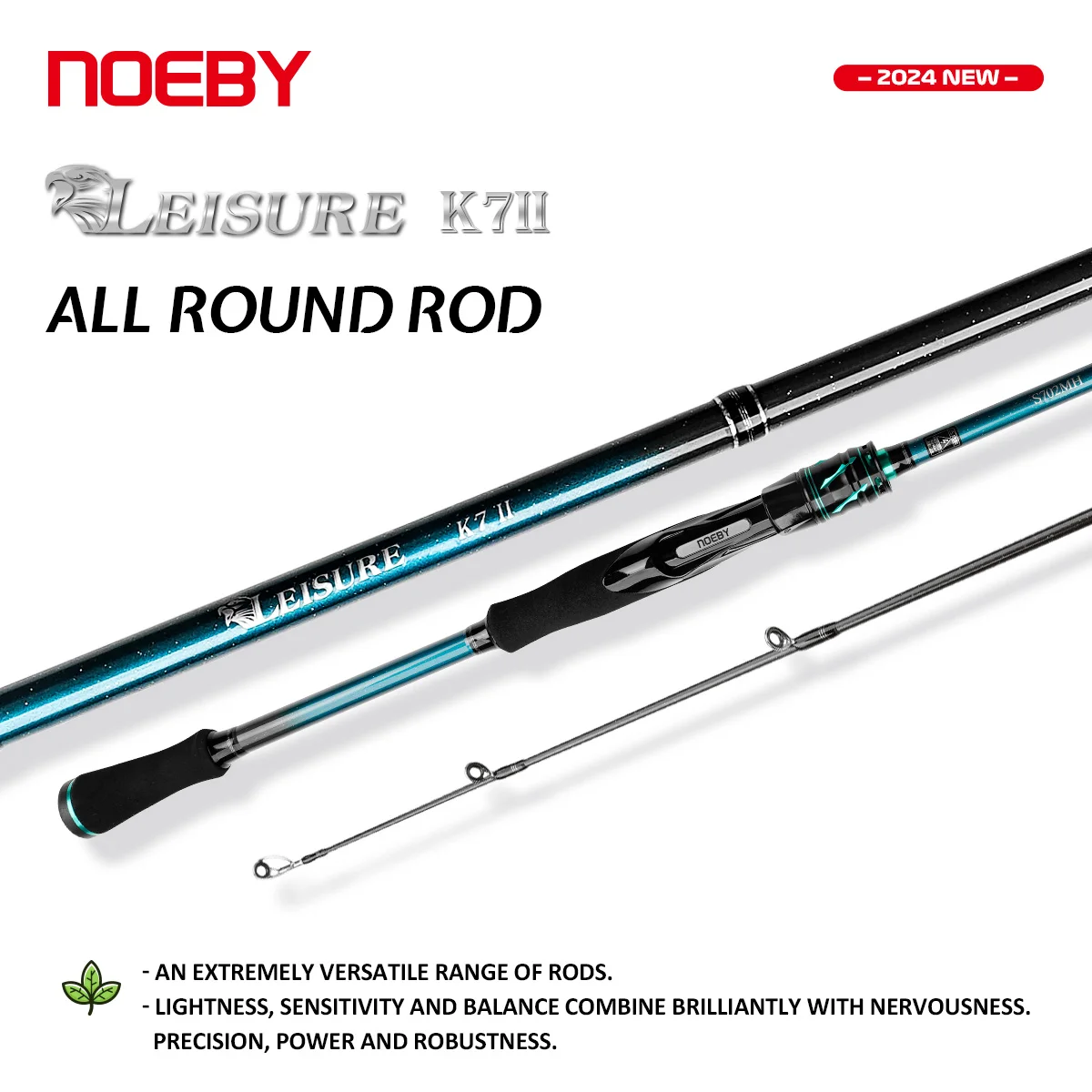 Noeby-Spinning-Casting-Fishing-Rod-Fast-Action-Fiber-Blank-Rods-High ...