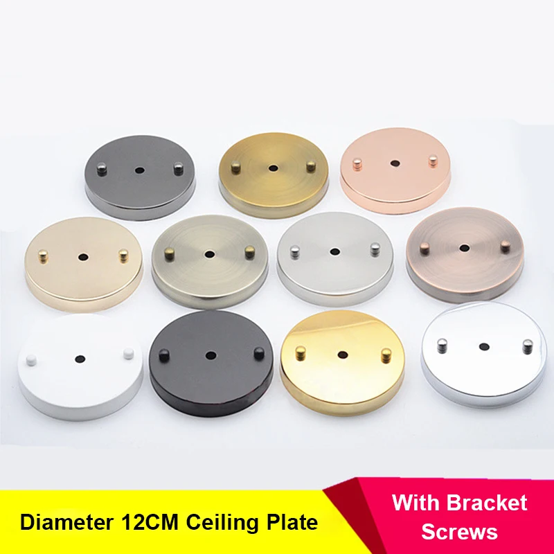 Diameter-12CM-Ceiling-Plate-Lamp-Base-Staight-Edge-Base-Plates-Vintage ...