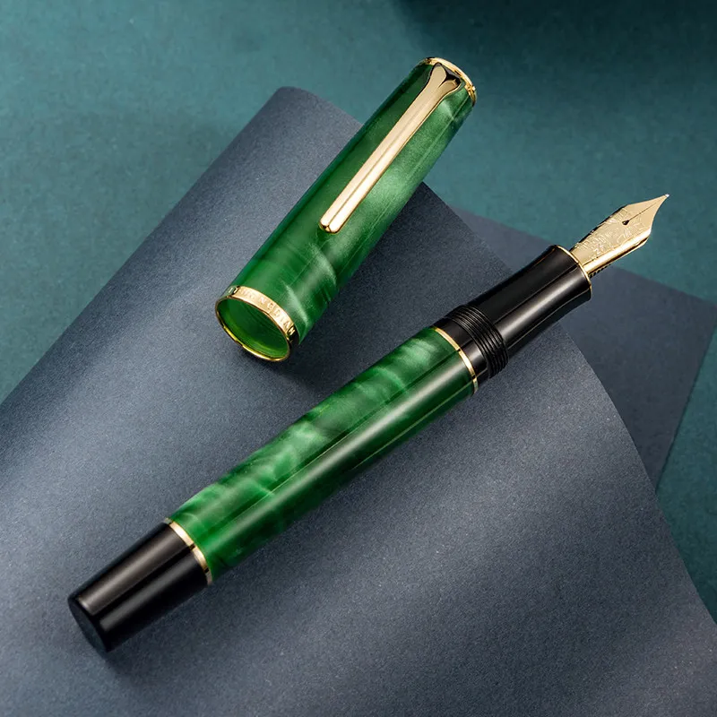 Hongdian N12 Piston Fountain Pen 0.38EF 0.5F Nib Luxury Office Supplies ...