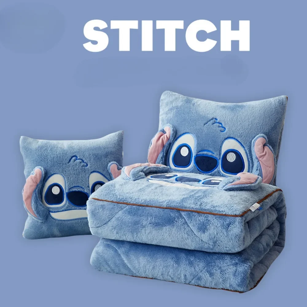 Disney-Stitch-koc-zimowy-nowy-myszka-miki-haftowana-poduszka-koc-2-w-1 ...
