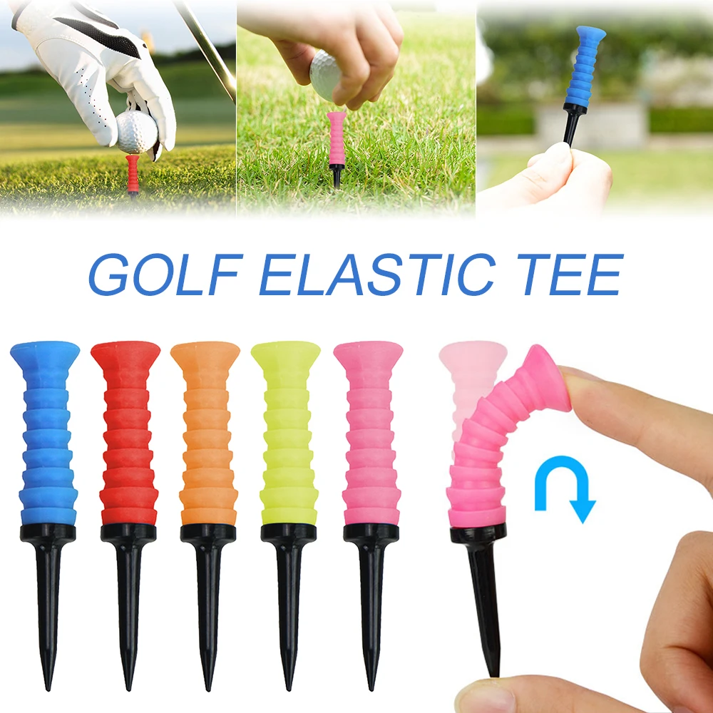 10-5Pcs-Golf-Rubber-Elastic-Tees-83mm-3-24in-Golf-Practice-Tees ...