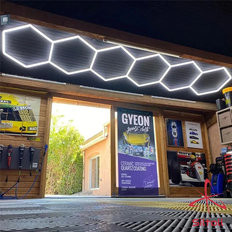 Super-Bright-Car-Detailing-Led-Light-Hexagon-Working-Light-Gym-Garage-6 ...