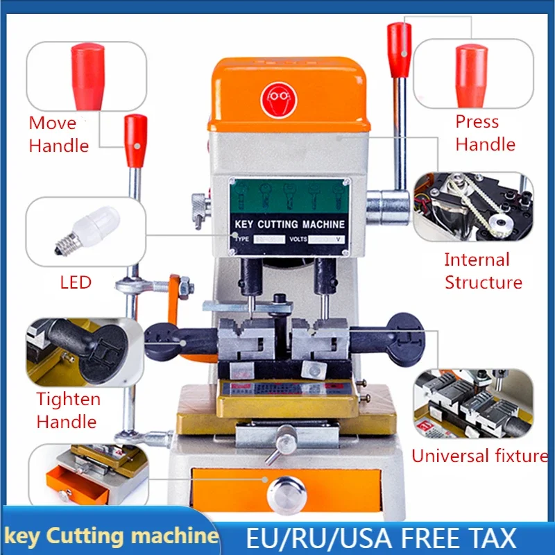Automatic-Vertical-Key-Duplicating-Copy-Cutting-Machine-Electric-Drill ...
