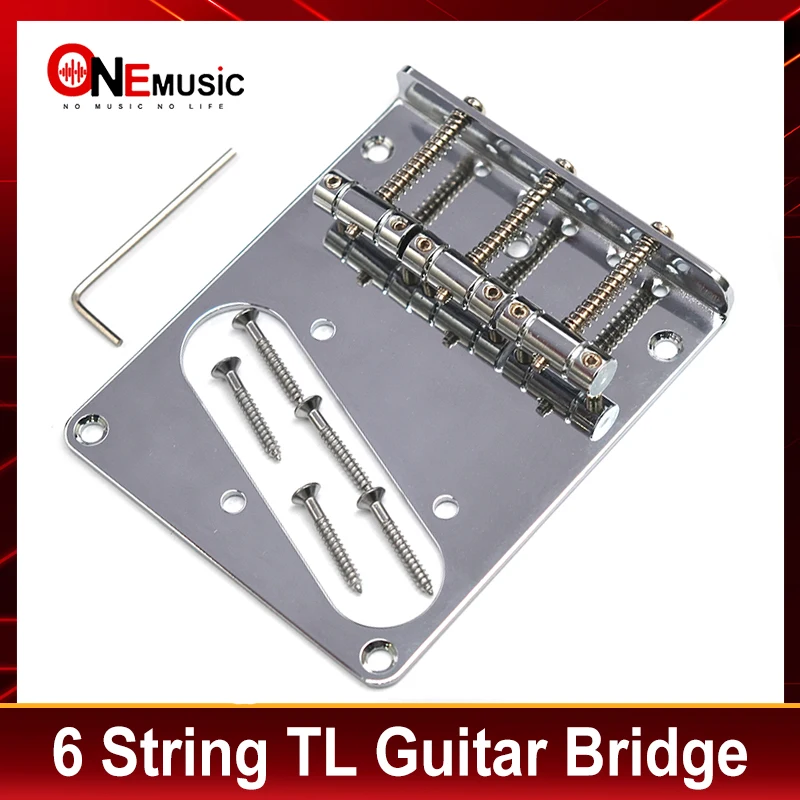 Top-Loading 96.5x80MM 3 Saddle Bridge For TL 6 String Electric Guitar ...