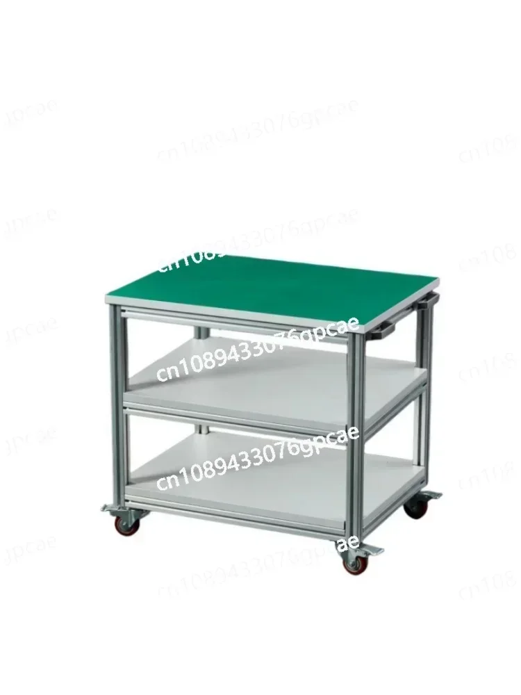 Industrial-Aluminum-Profile-Anti-static-Workbench-with-Wheels-Movable ...