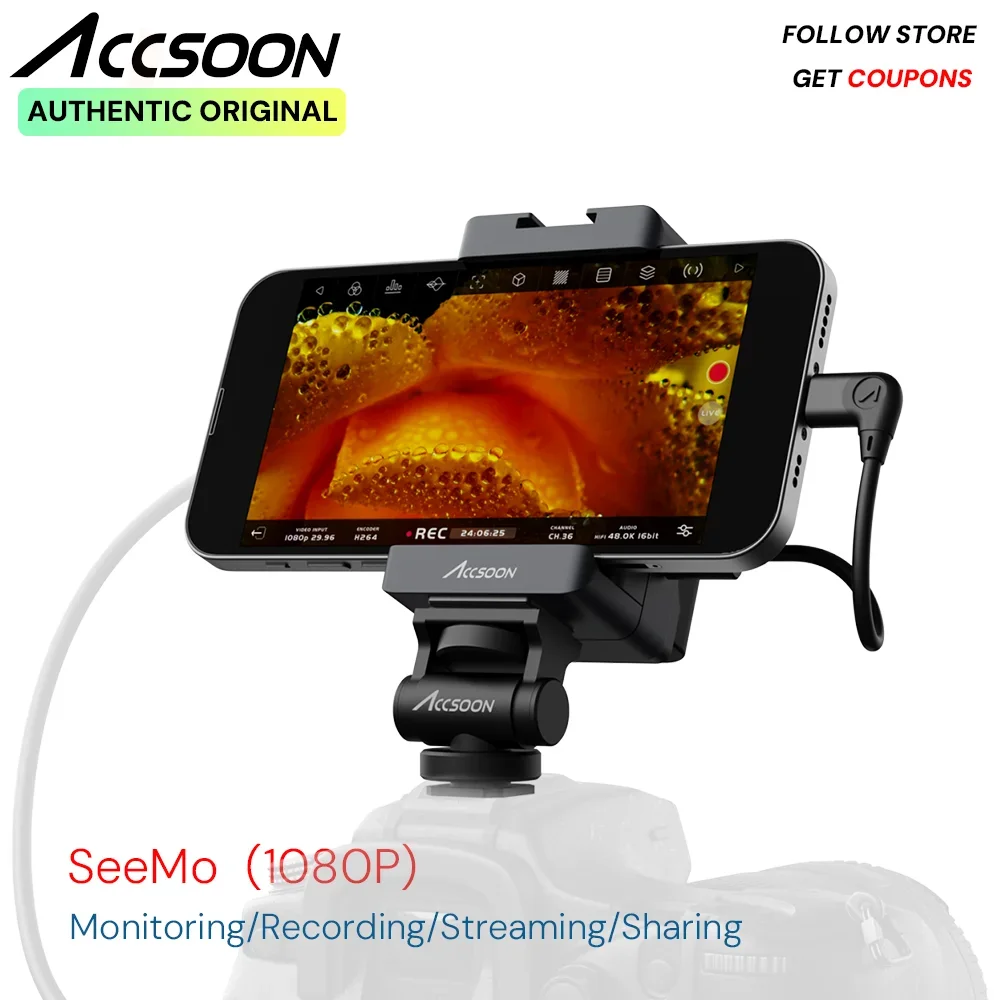 Accsoon SeeMo HDMI to USB-C Video Capture Adapter for iPhone and iPad ...