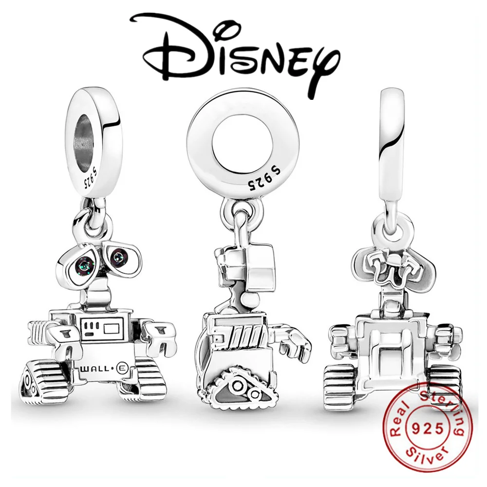 Disney Sterling Silver Charms | Wall-e Dangle Charm Holder | Charm ...
